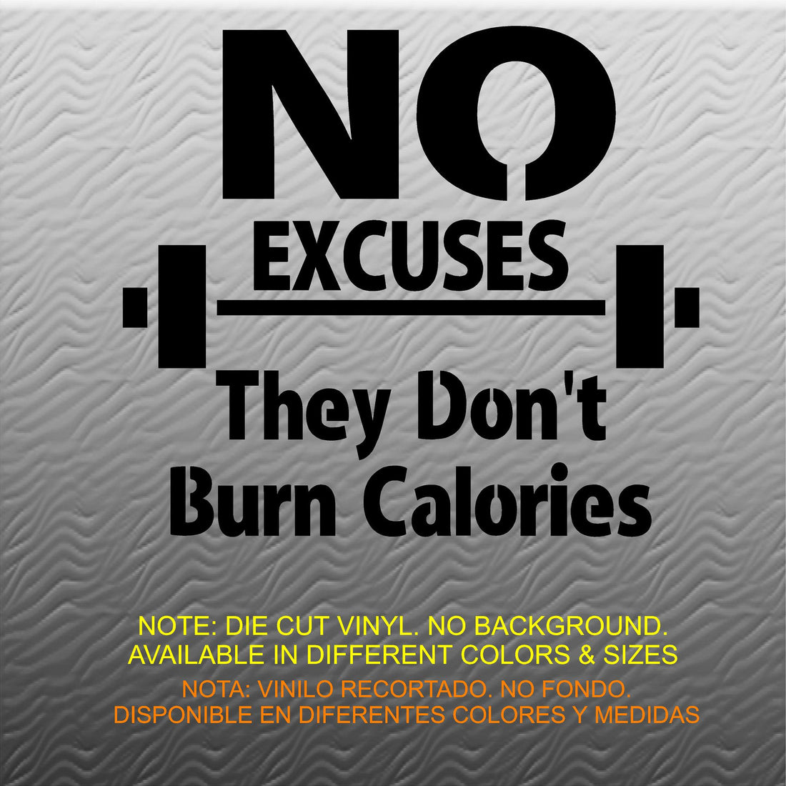 Stickers. Vinyl Wall Decal. Fitness. Gym. Exercise: No Excuses They Do ...